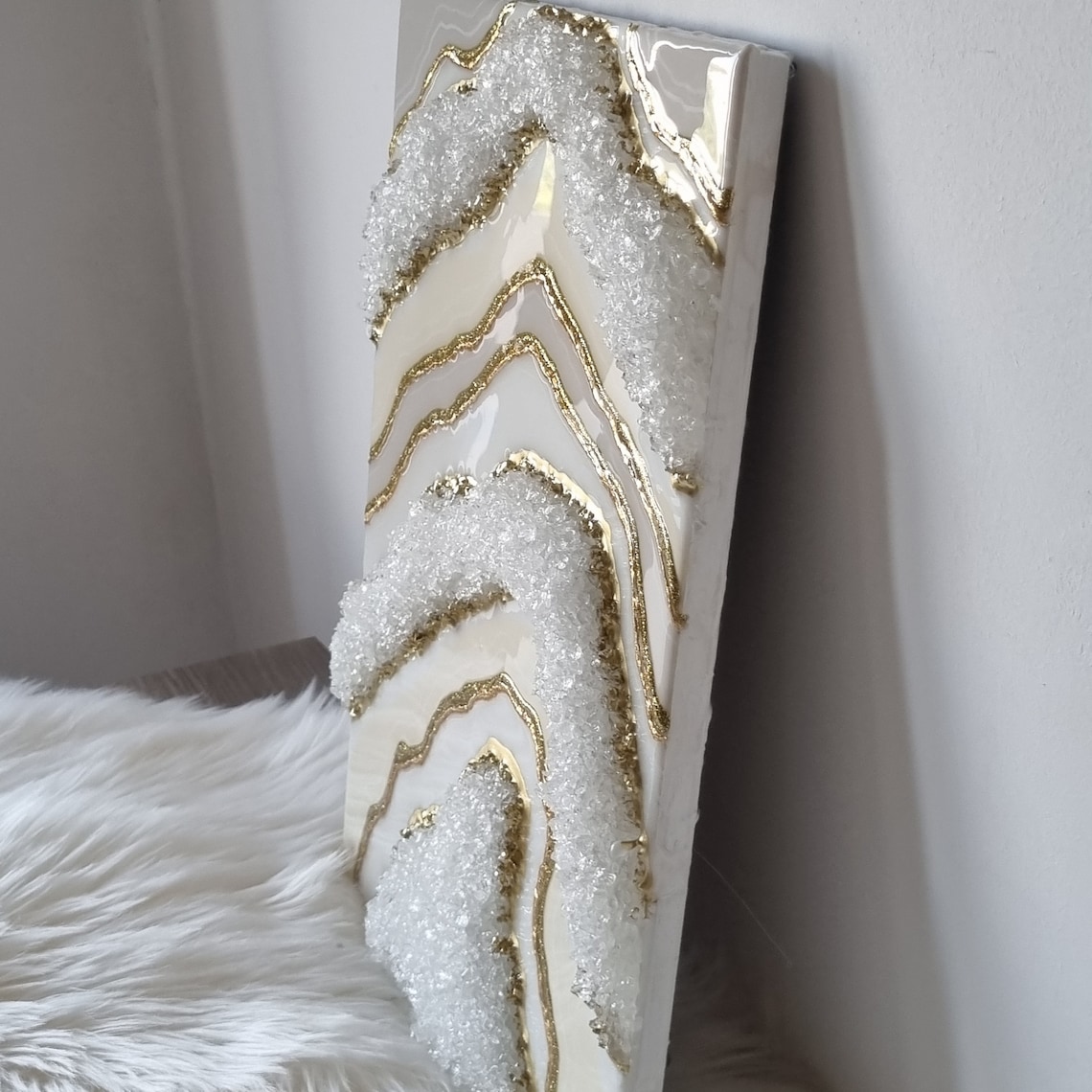 Wall Decor, Resin Wall Art, Crystal Geode Decor, Resin Geode Art - Etsy