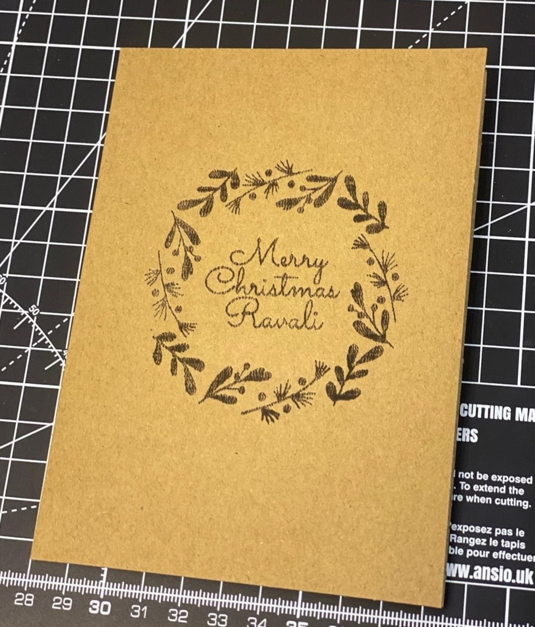 Personalised Laser Engraved Card - Etsy