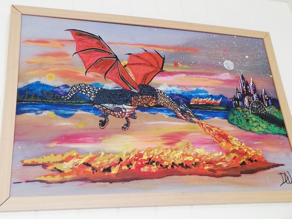 Dragon Painting Acrylic