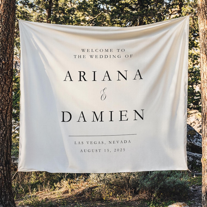 Wedding Welcome Sign on Sheet - Etsy