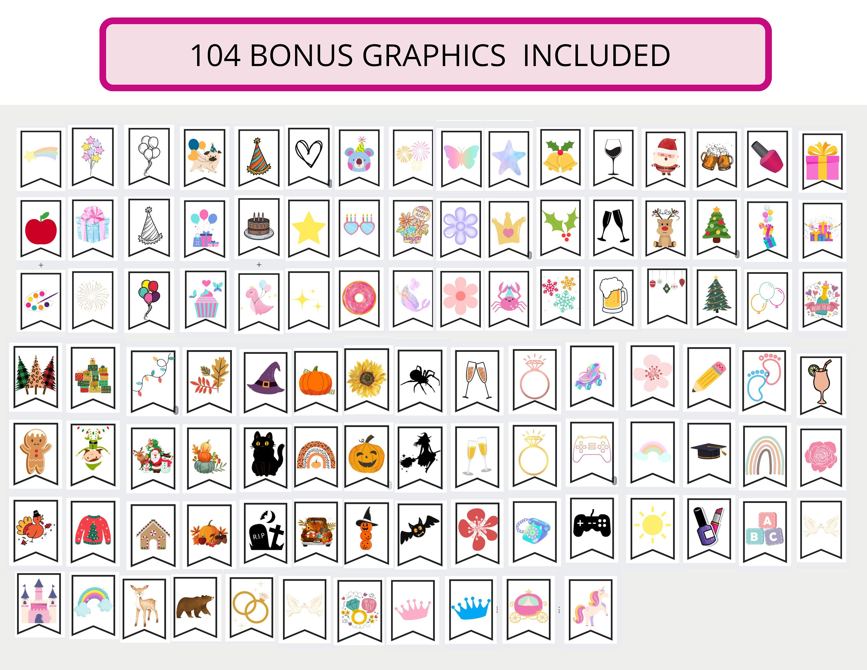 Custom Printable PDF BANNER Printable Alphabet Letter Banner - Etsy UK