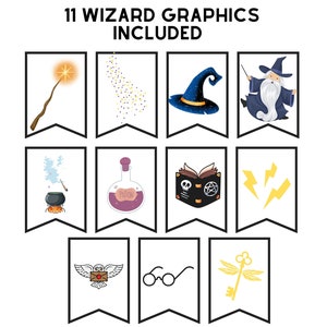 PRINTABLE Wizard Banner, Magical Wizard Themed Party Banner, Wizard ...
