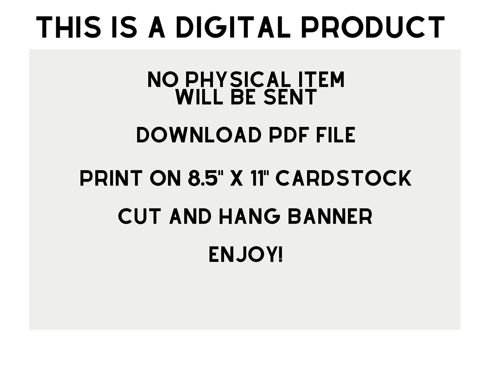 Printable PDF BANNER, Printable Alphabet Letter Banner, Printable ...