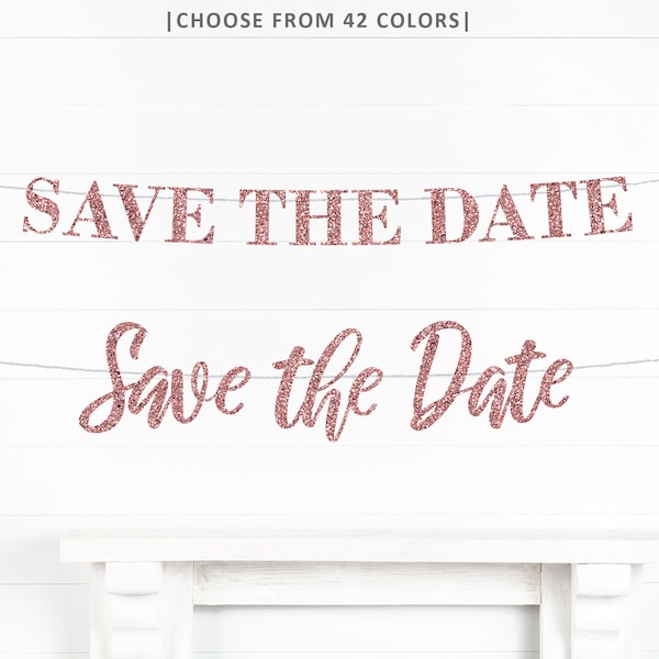 Save the Date Banner - Etsy