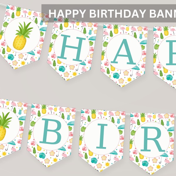 Custom Tropical Banner - Etsy