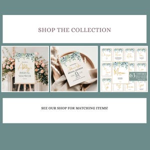 Greenery Food Labels Editable Buffet Cards Bridal Shower Food Labels ...