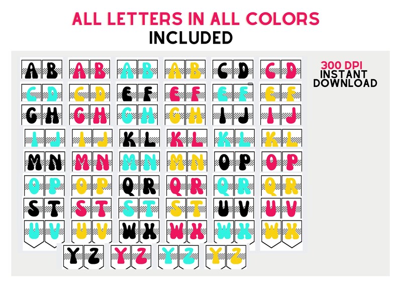 Retro Custom Banner Printable PDF BANNER Birthday Banner - Etsy