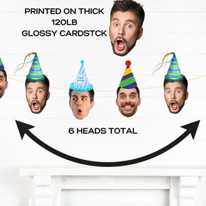 Custom Face Photo Banner Personalized Birthday Banner Customized Party ...