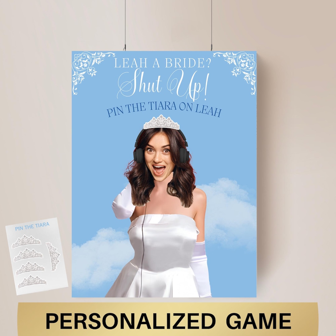 Me? A Bride? Shut Up! Banner Princess Themed Bachelorette Party ...