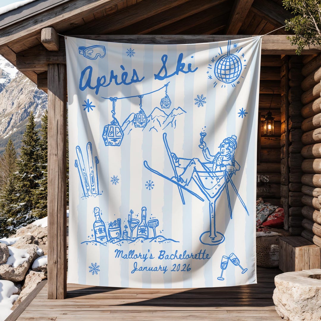 Après Ski Bachelorette Banner Apres Ski Banner Ski Bachelorette Banner ...