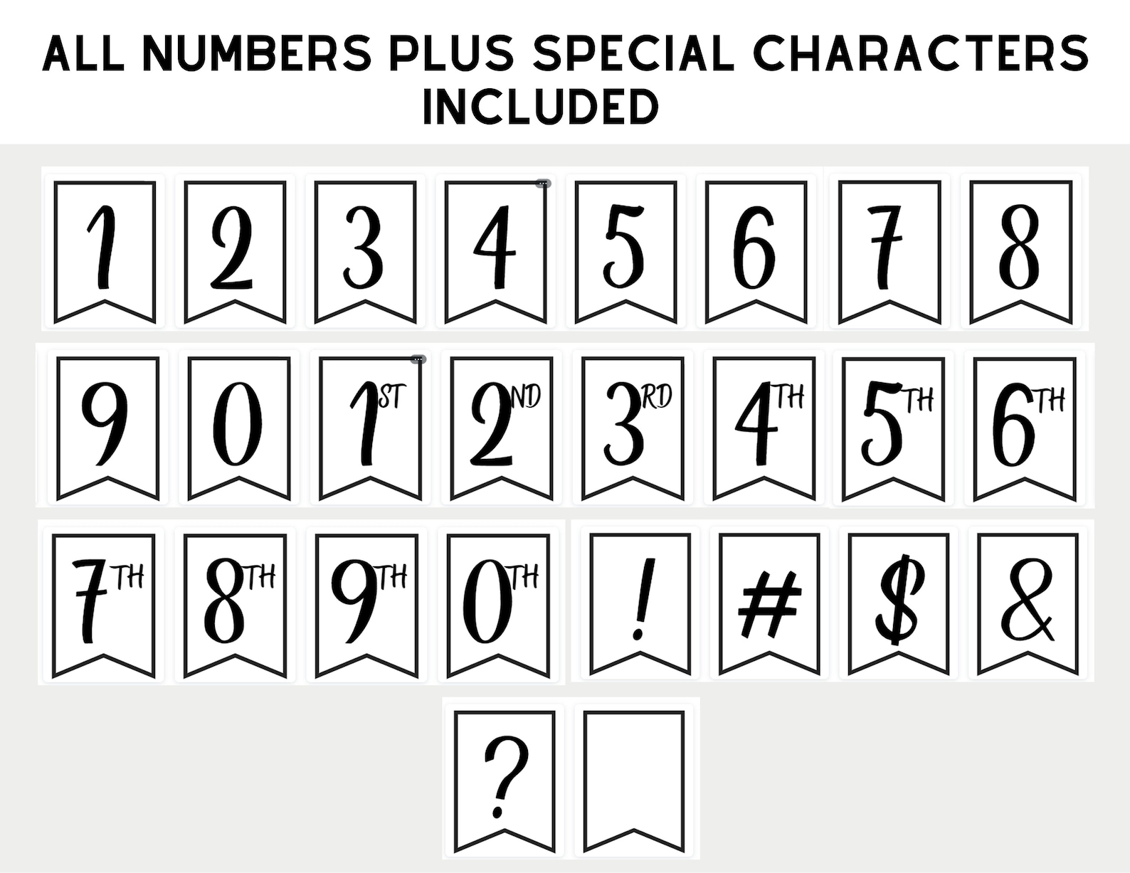 Printable PDF BANNER, Printable Alphabet Letter Banner, Printable ...