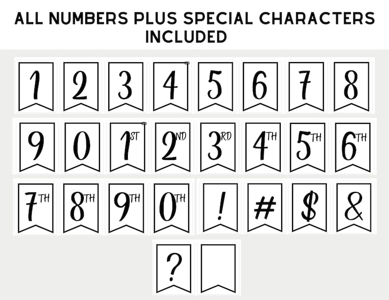 Printable PDF BANNER, Printable Alphabet Letter Banner, Printable ...