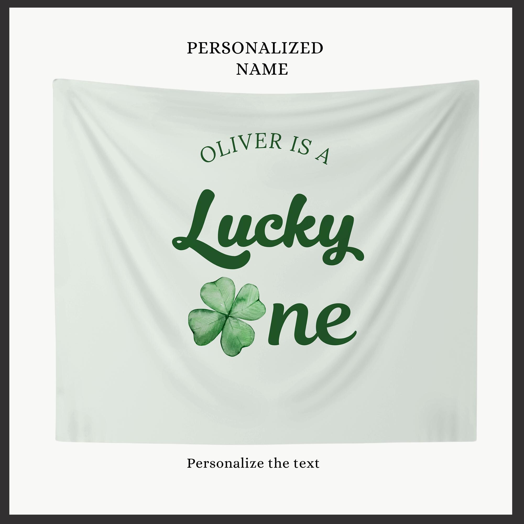 Lucky One Birthday Personalized Banner 1st Birthday St. Patricks ...