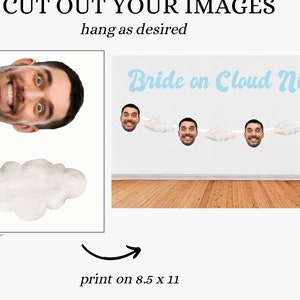 Bride on Cloud Nine Banner, Bride on Cloud 9 Bachelorette Party, Grooms ...