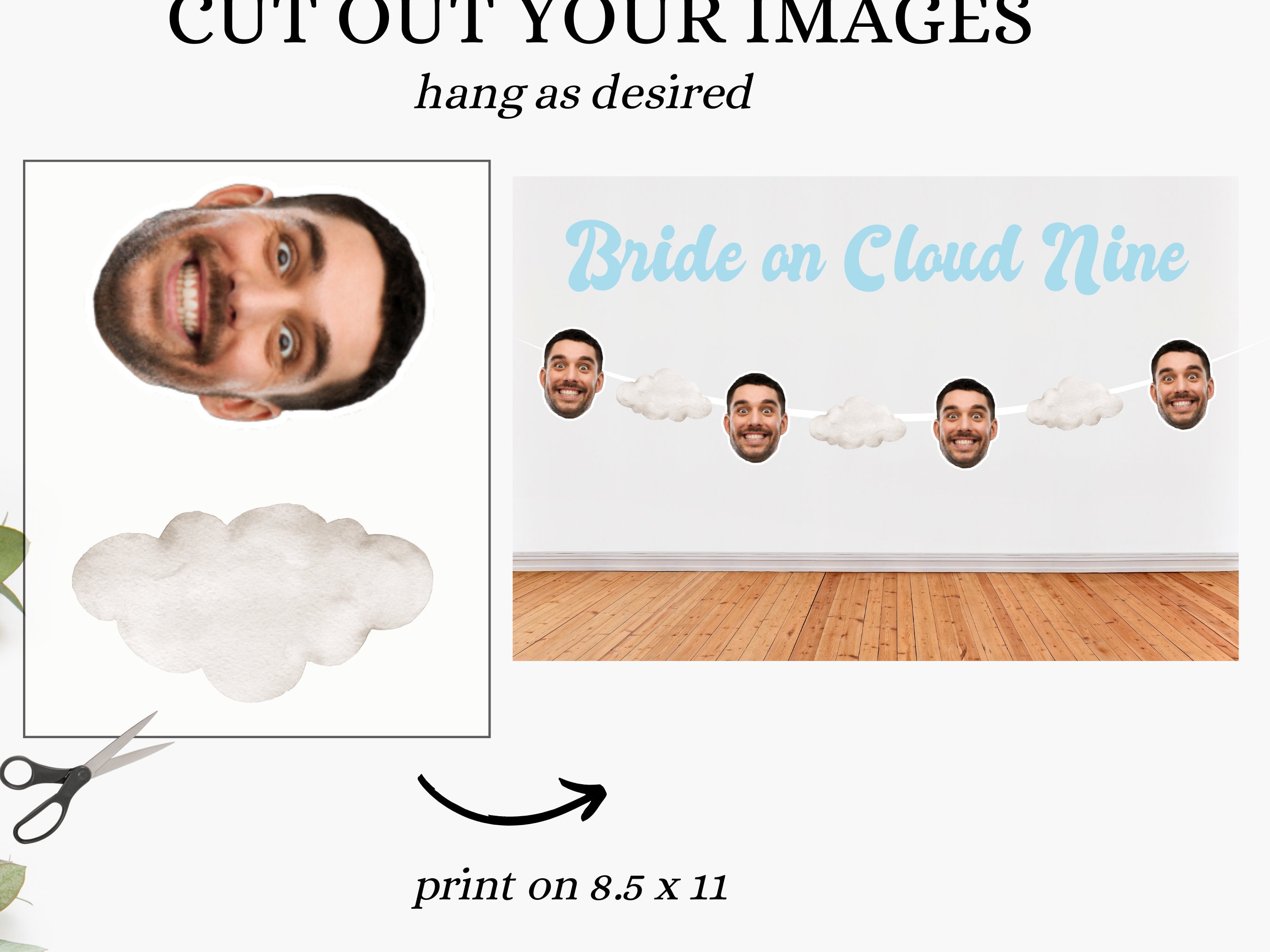 Bride on Cloud Nine Banner, Bride on Cloud 9 Bachelorette Party, Grooms ...