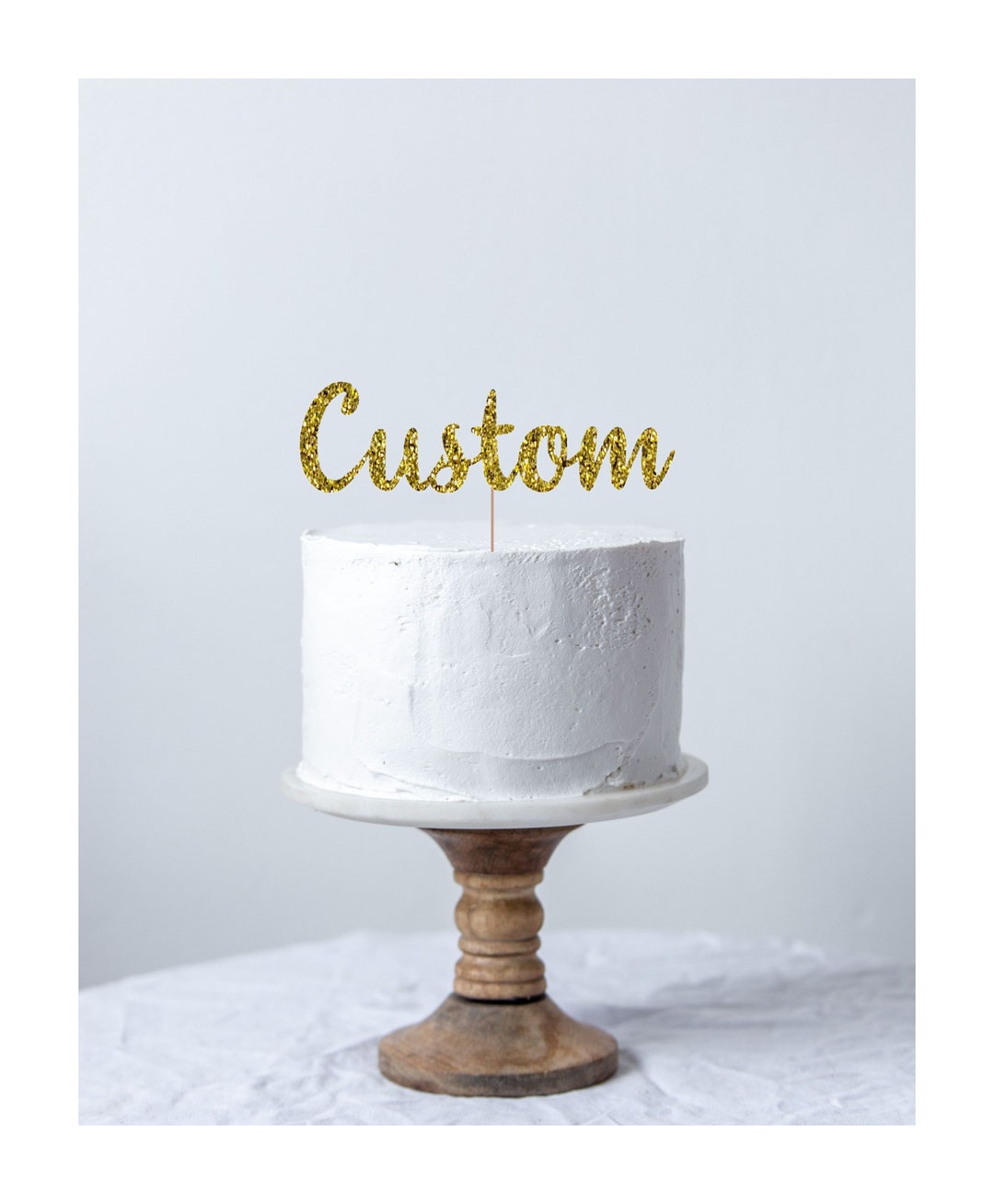 Custom Cake Topper Custom Message Cake Topper Personalized - Etsy