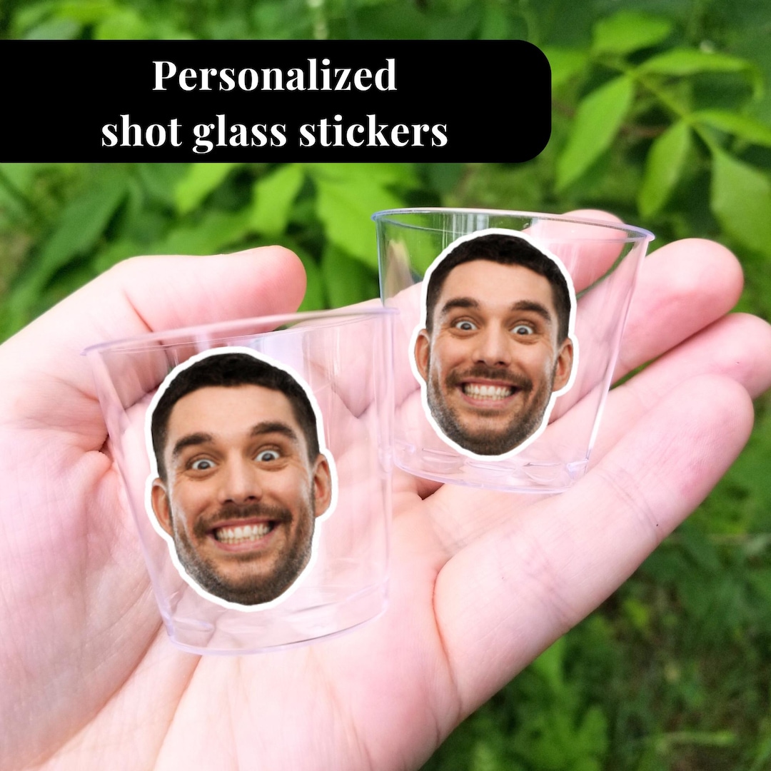 Shot Glass Stickers Personalized Bachelorette Decorations Hen Party ...