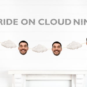 Bride on Cloud Nine Banner, Bride on Cloud 9 Bachelorette Party, Grooms ...