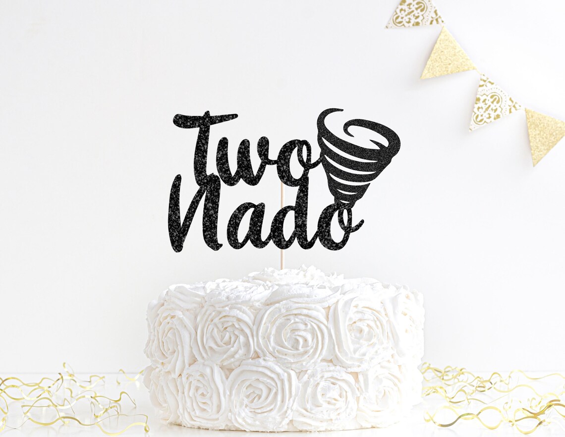Two-nado Cake Topper Tornado Tornado 2nd Birthday Party - Etsy