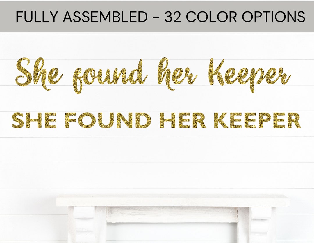 She Found Her Keeper Banner, She Found a Keeper, Wizard Banner ...