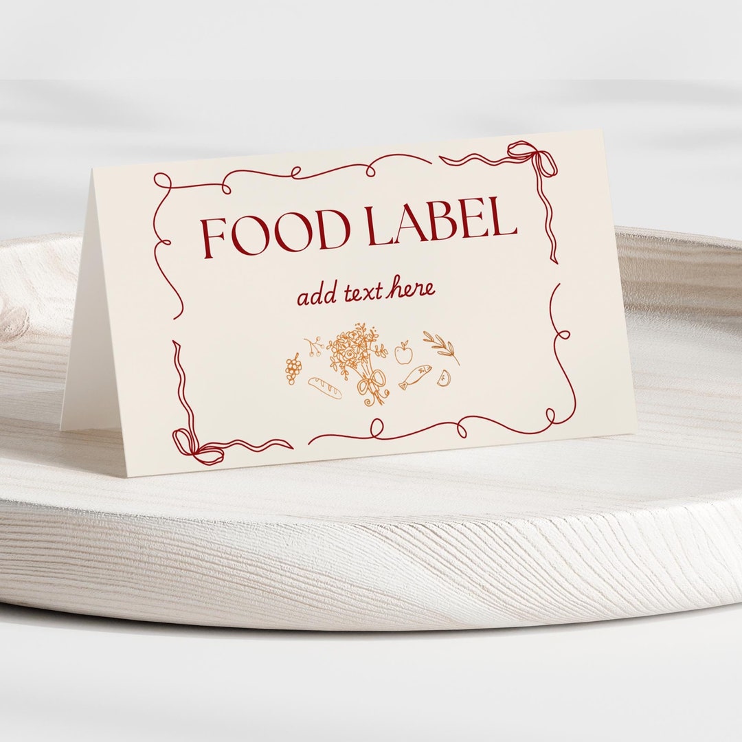 Farmers Market Food Label Printable She's off the Market Bridal Shower ...