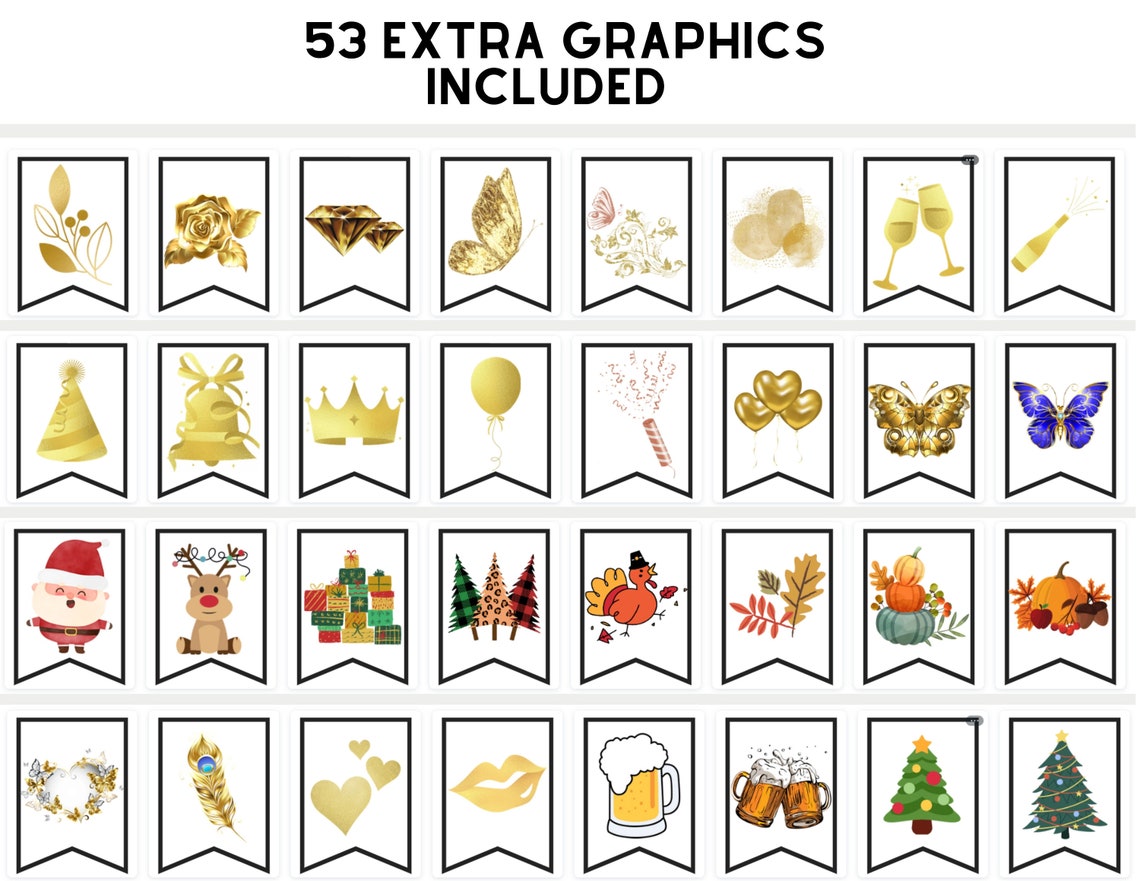 DIY Printable PDF BANNER Alphabet Letter Banner Printable - Etsy