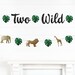 Two Wild Banner Safari Banner Boy 2nd Birthday Jungle - Etsy