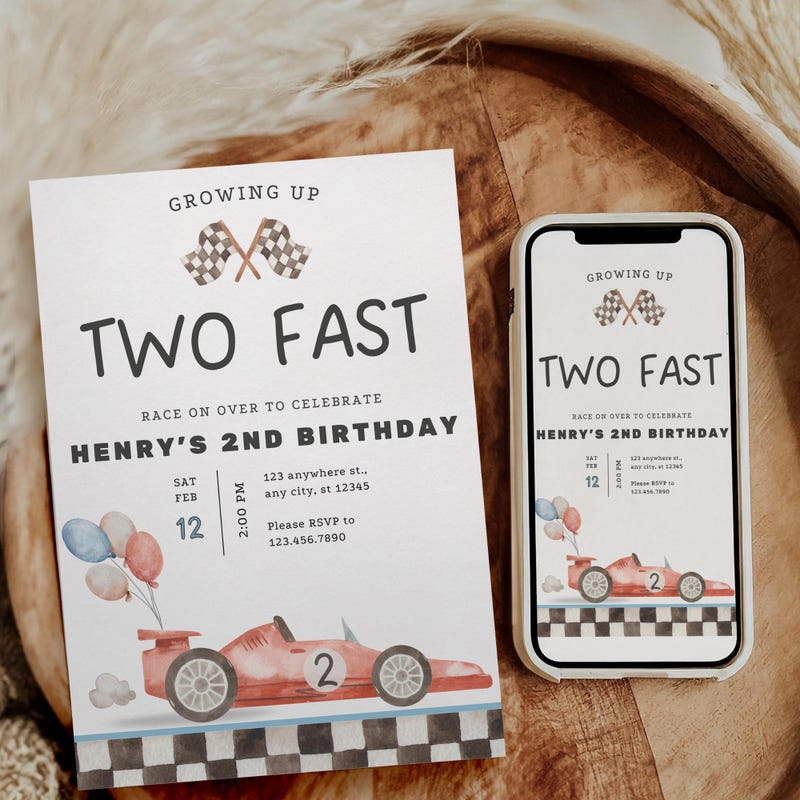 Two Fast Birthday - Etsy
