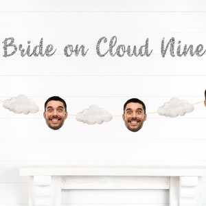 Bride on Cloud Nine Banner, Bride on Cloud 9 Bachelorette Party, Grooms ...