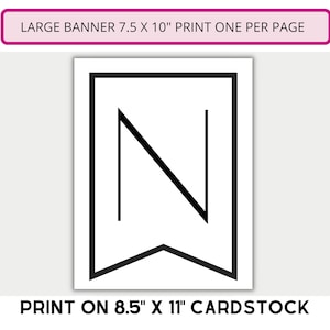 Custom Printable PDF BANNER, Printable Alphabet Letter Banner ...