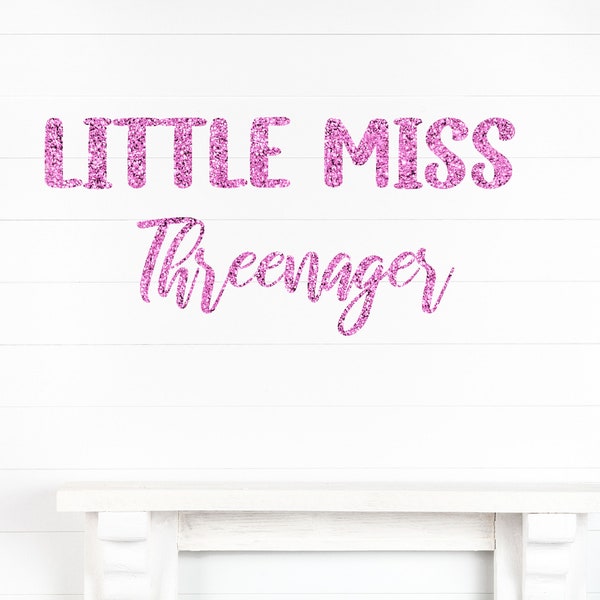 Little Miss Threenager Birthday Decorations - Etsy