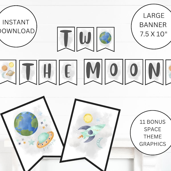 Moon Banner - Etsy