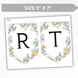 Wildflower Happy Birthday Banner Girl First Birthday Decor Floral ...
