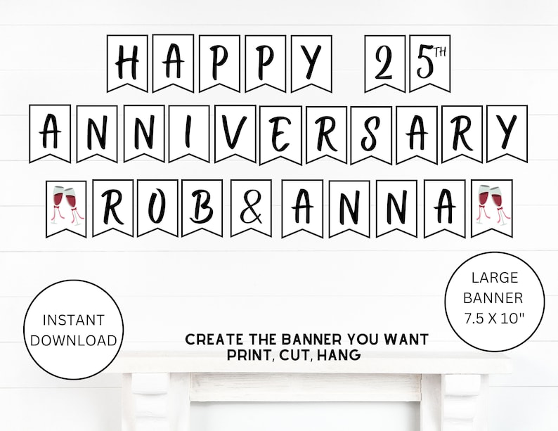 Printable PDF BANNER Printable Alphabet Letter Banner - Etsy