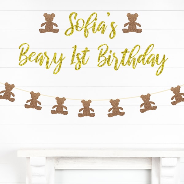 Beary First Birthday Decorations - Etsy