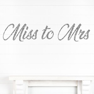 Miss to Mrs Banner Miss to Mrs Sign Furture Mrs Banner Bridal Shower ...
