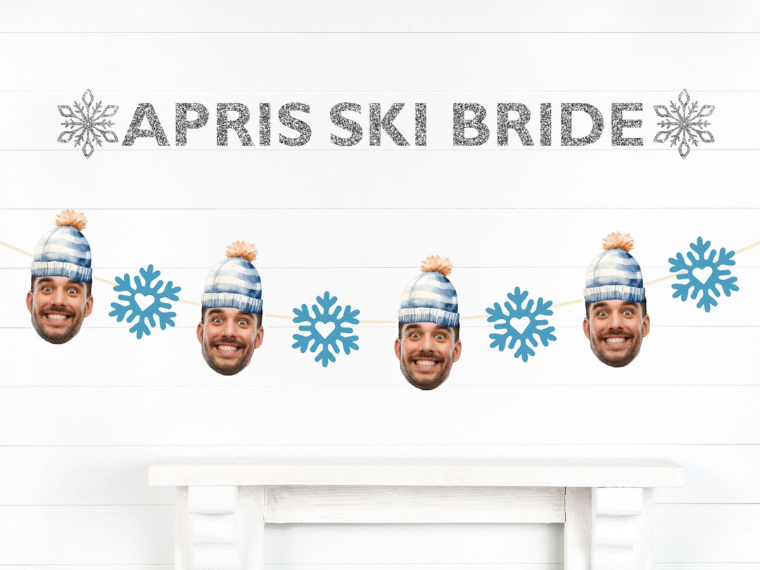 Apres Ski Bachelorette Party Banner Snow in Love Party - Etsy