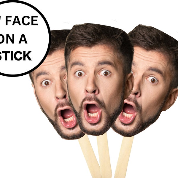 Graduation Fat Head on Stick Set - Etsy