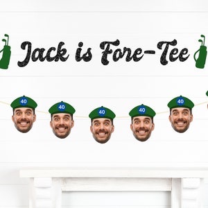 Custom Fore-tee Banner Golf Hole Garland Golf 40th Birthday Party Decor ...