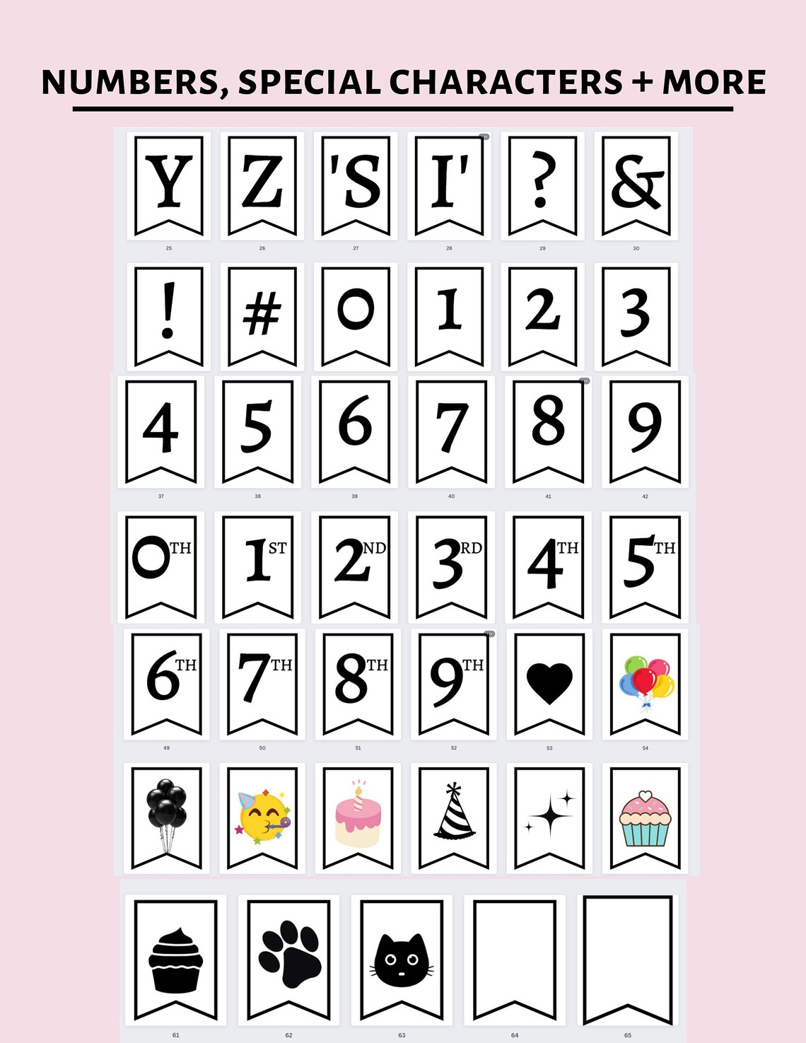 Printable PDF BANNER Printable Alphabet Letter Banner | Etsy