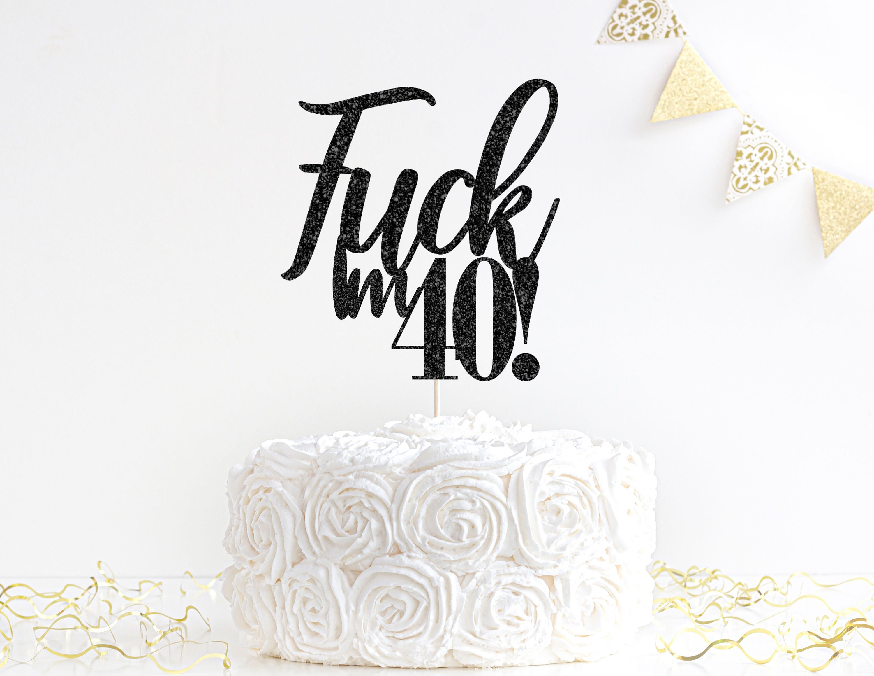40th Birthday Cake Topper 40th Birthday Decorations 40th - Etsy
