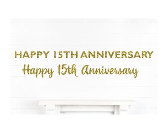 15th Anniversary Banner - Etsy