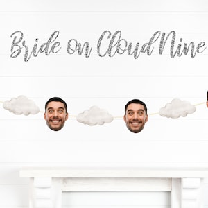 Bride on Cloud Nine Banner, Bride on Cloud 9 Bachelorette Party, Grooms ...