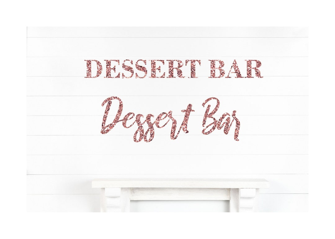 Dessert Bar Banner Dessert Bar Sign Dessert Station Decor - Etsy