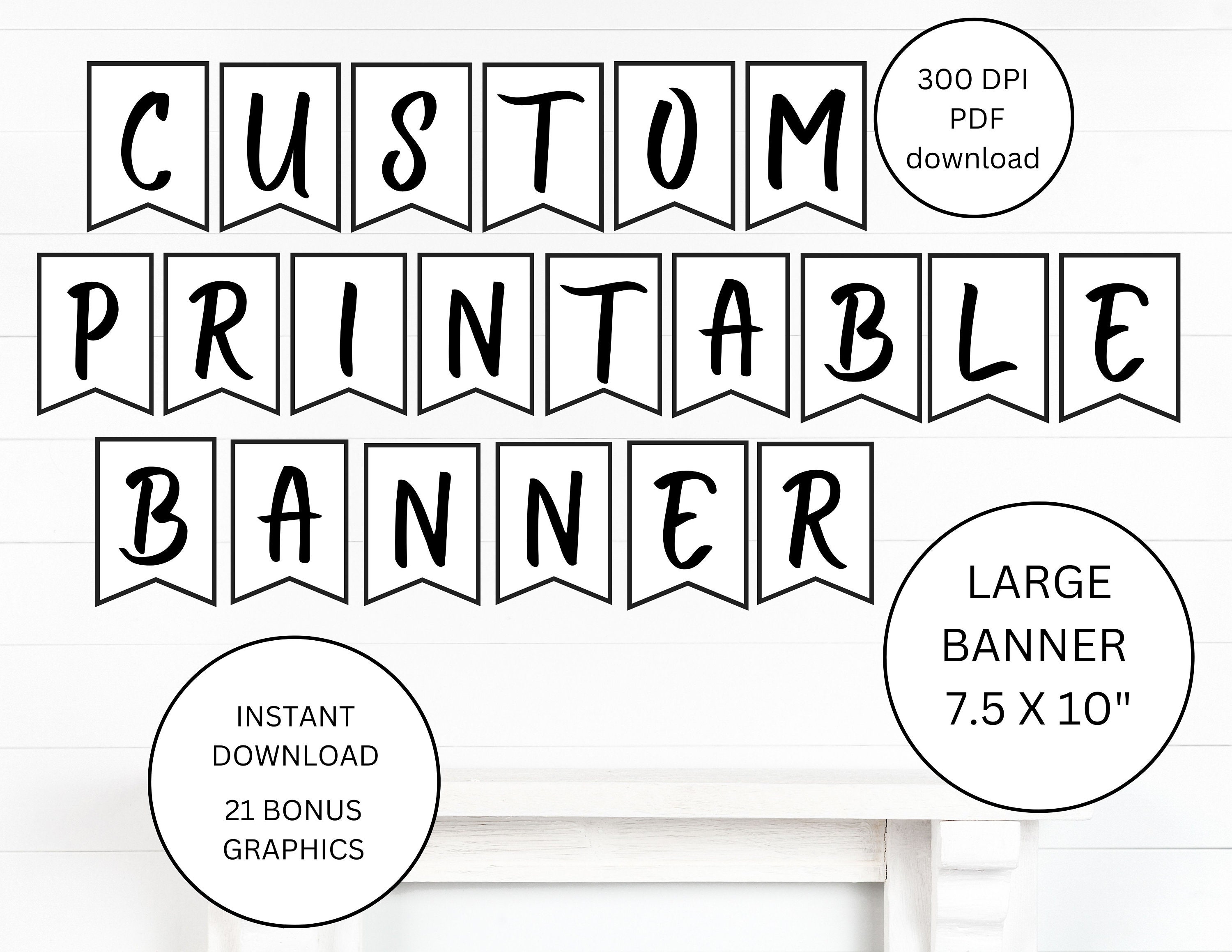 Free Customizable Printable Banner