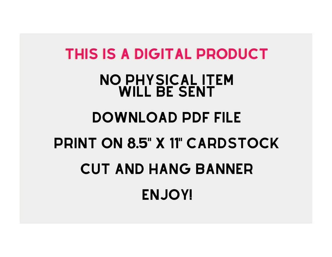 Retro Custom Banner Printable PDF BANNER Birthday Banner - Etsy