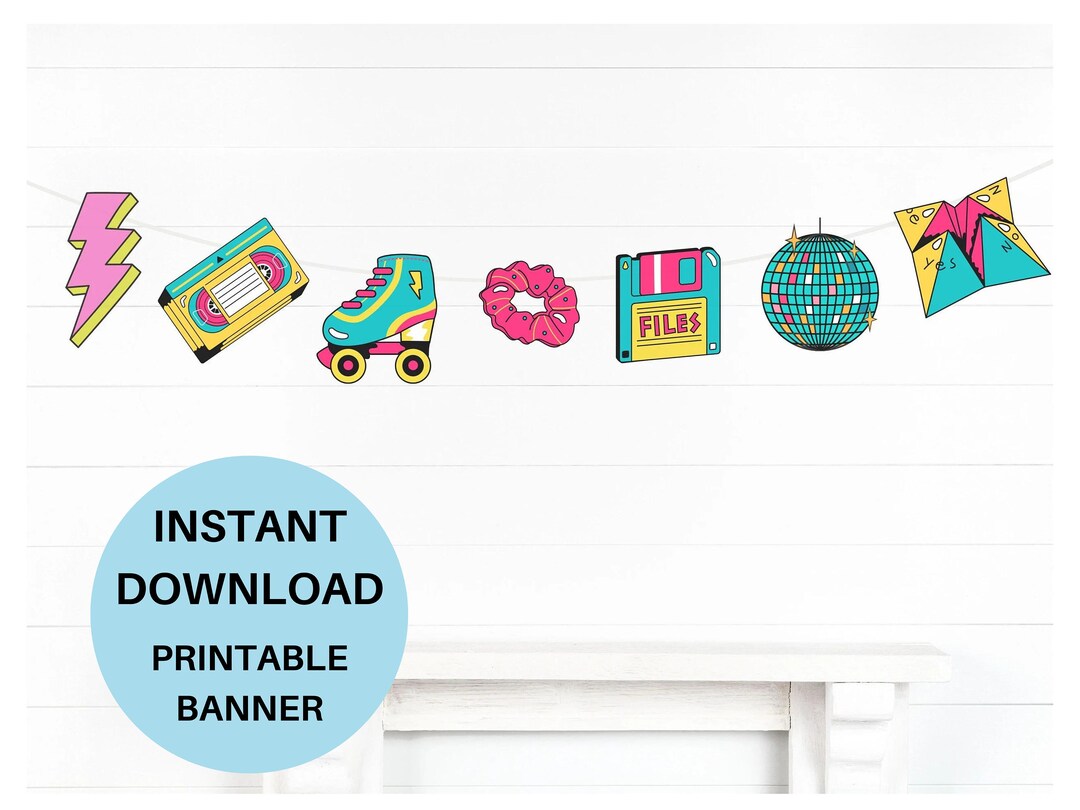 80s Party Banner, 80s Party Decorations, 80s Party Decor , 80s Party ...