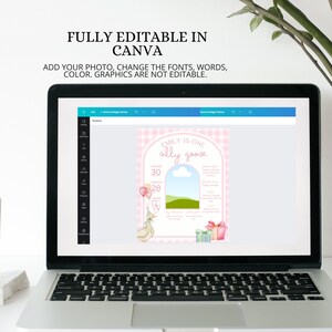 One Silly Goose Birthday Milestone Sign Editable Silly Goose Party ...