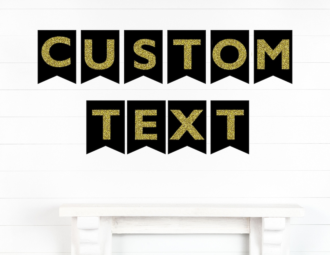 Custom Banners Custom Custom Sign Pennant Banner Custom - Etsy