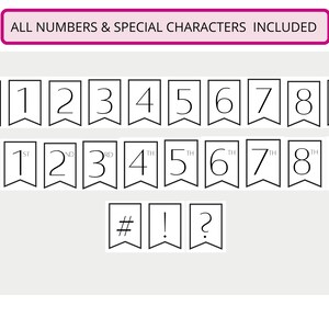 Custom Printable PDF BANNER, Printable Alphabet Letter Banner ...